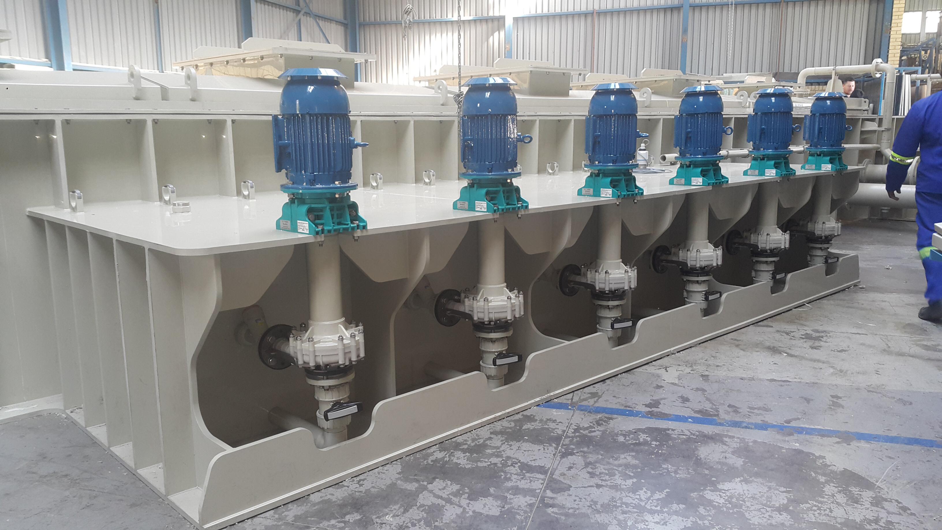 Installations: Vertical pumps for wire pickling plants
