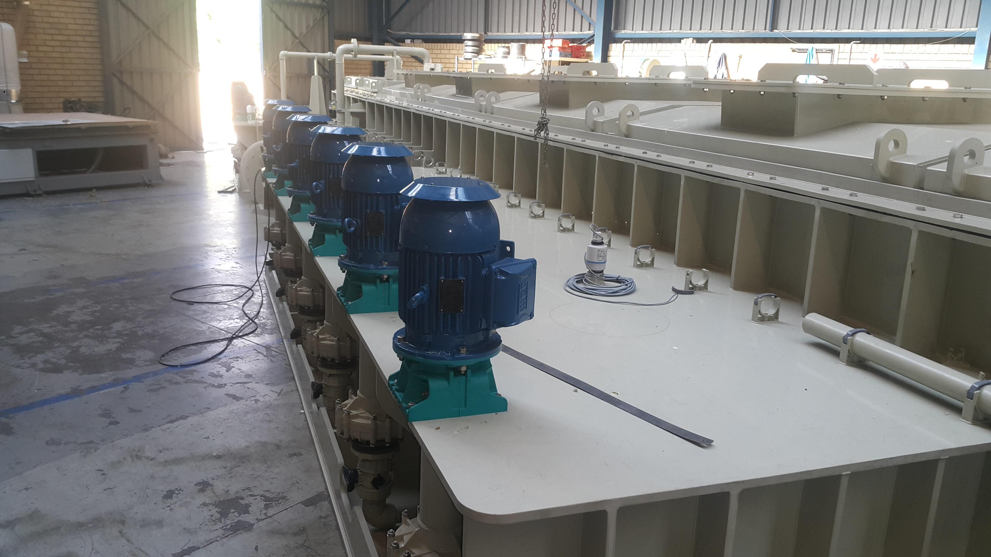 Installations: Vertical pumps for wire pickling plants